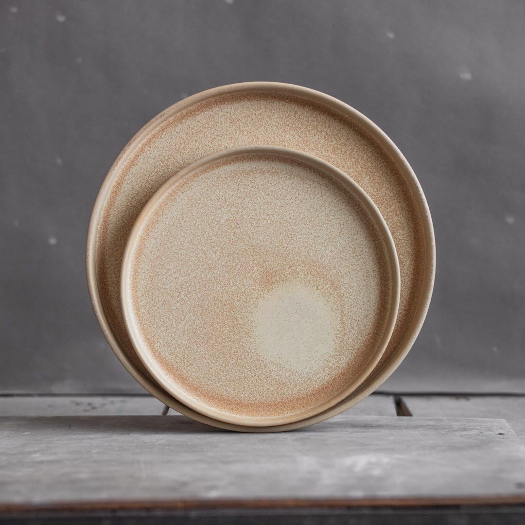 SET of 2 X PLATES for Fine Dining, Restaurant, Modern, Minimal Design ...