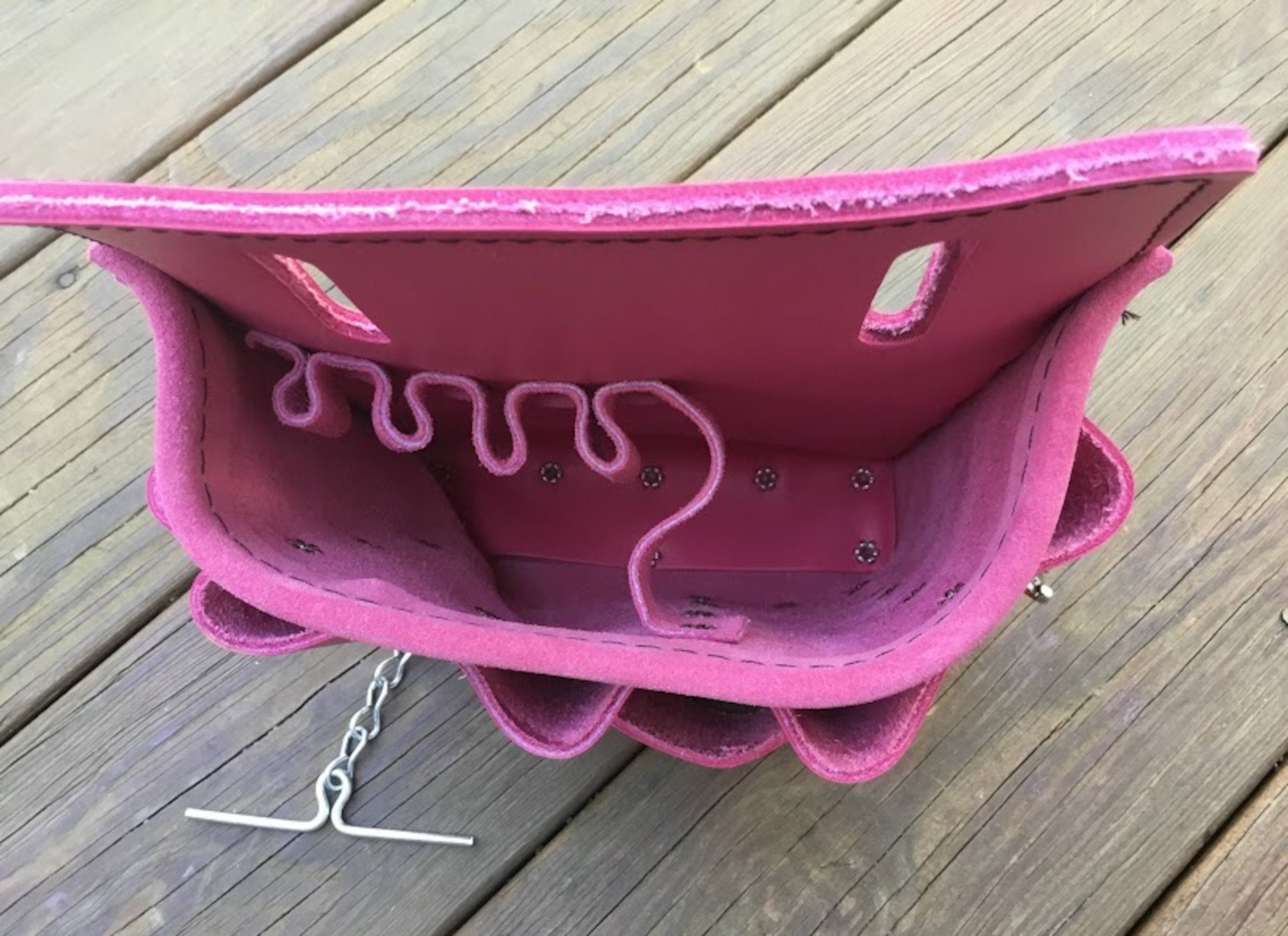 Electricians Tool Pouch-pink Leather Professional Grade and Handcrafted ...