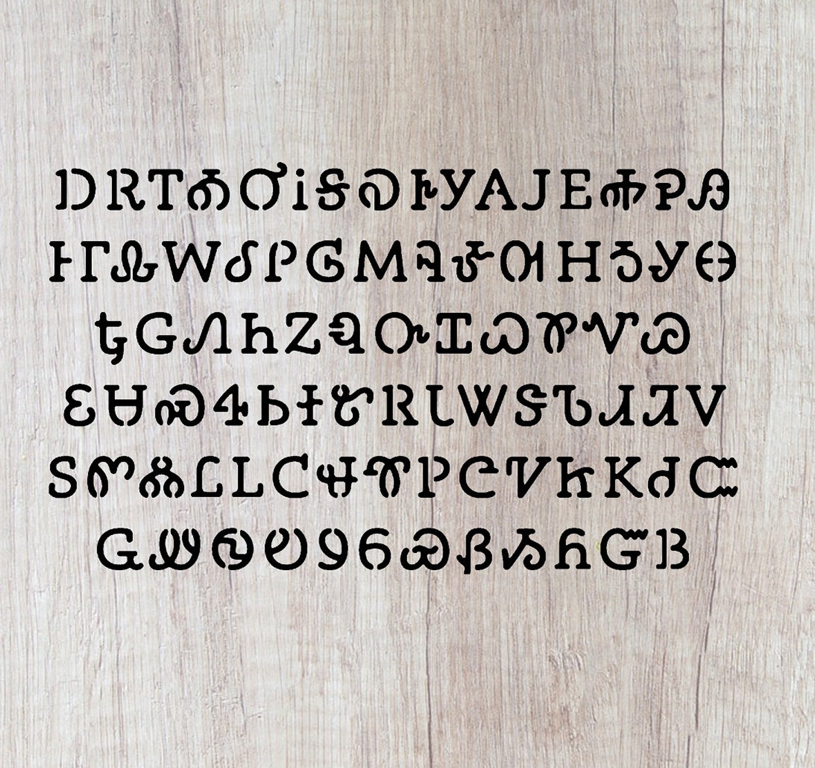 Native American Cherokee Tribe Alphabet Font SVG Cut File for Cricut ...
