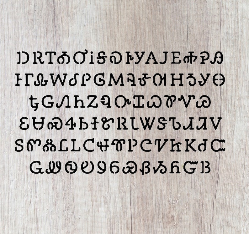 Native American Cherokee Tribe Alphabet Font SVG Cut File for Cricut ...