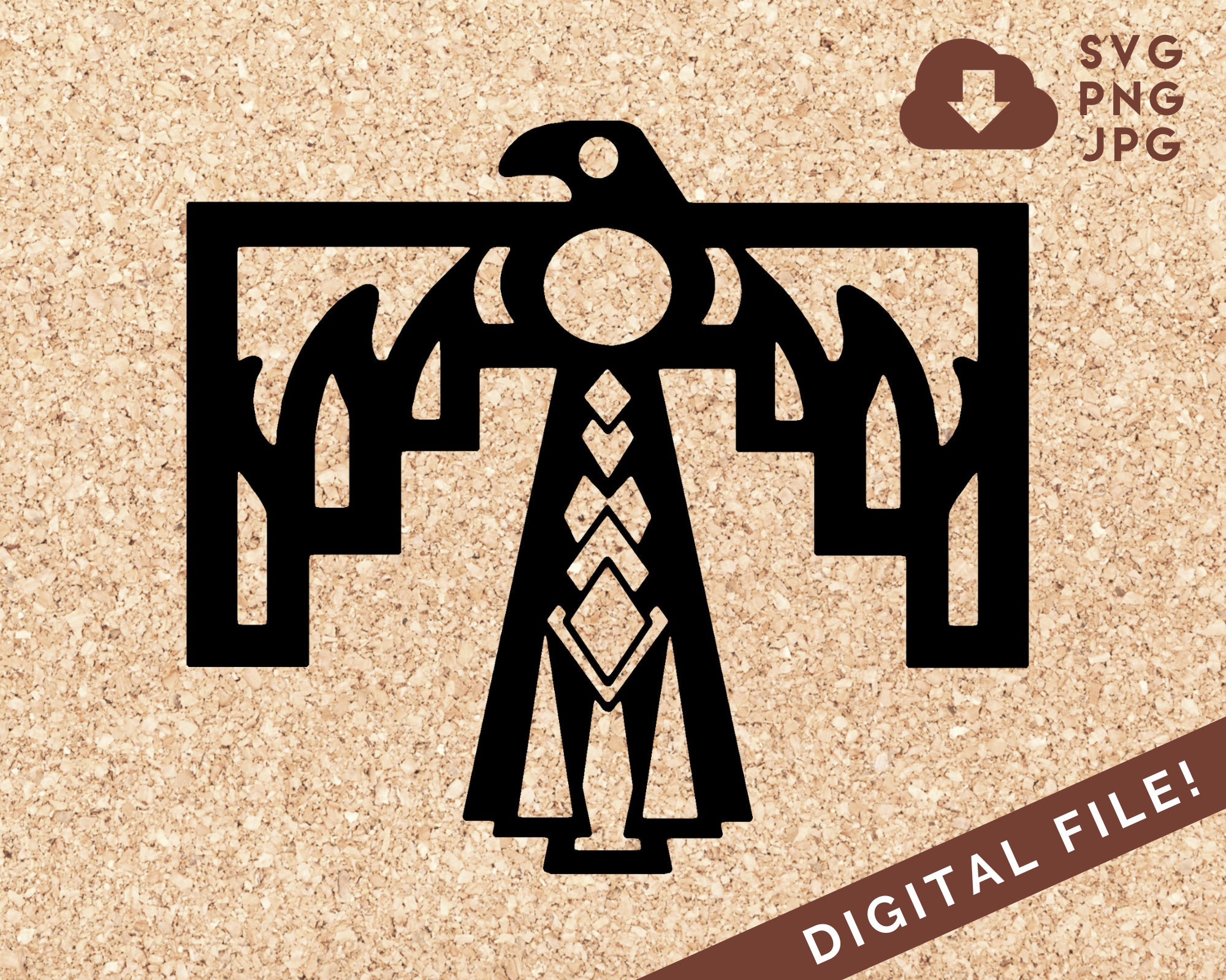 Thunderbird Native American SVG Digital Die Cut JPG PNG | Etsy