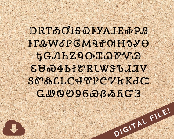 Native American Cherokee Tribe Alphabet Font SVG Cut File for - Etsy