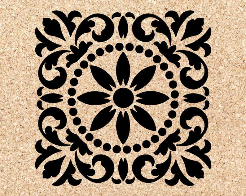 Mosaic Tile SVG Stencil Digital Download PNG and JPG Clipart - Etsy Denmark