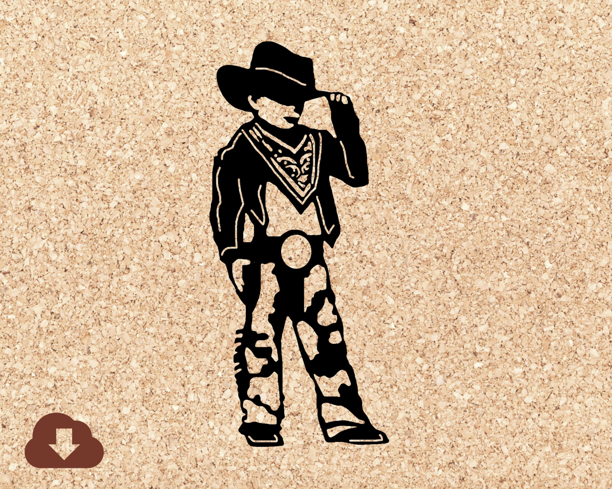 Little Boy Cowboy SVG for Cricut Cutting Papercraft, Cowboy Hat, Chaps ...