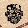 IRON MAIDEN Eddie Comic Face Vector - Etsy