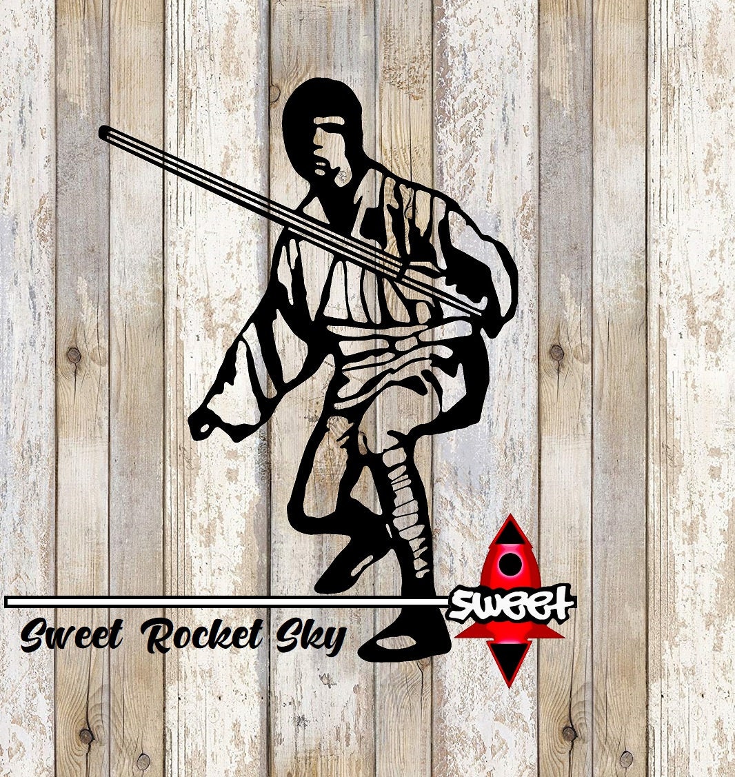 Luke Skywalker Star Wars Silhouette SVG File Clipart Image - Etsy Israel