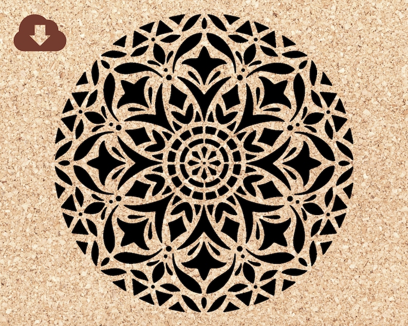 Mosaic Tile SVG Stencil Digital Download PNG and JPG Clipart - Etsy