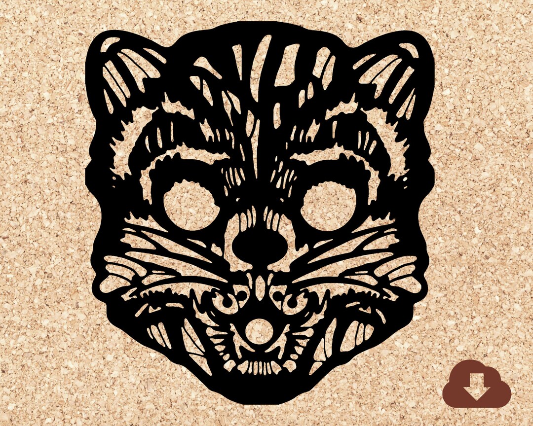 1970s Vintage Cat Mask SVG File / PNG Colored File Included for Clip ...