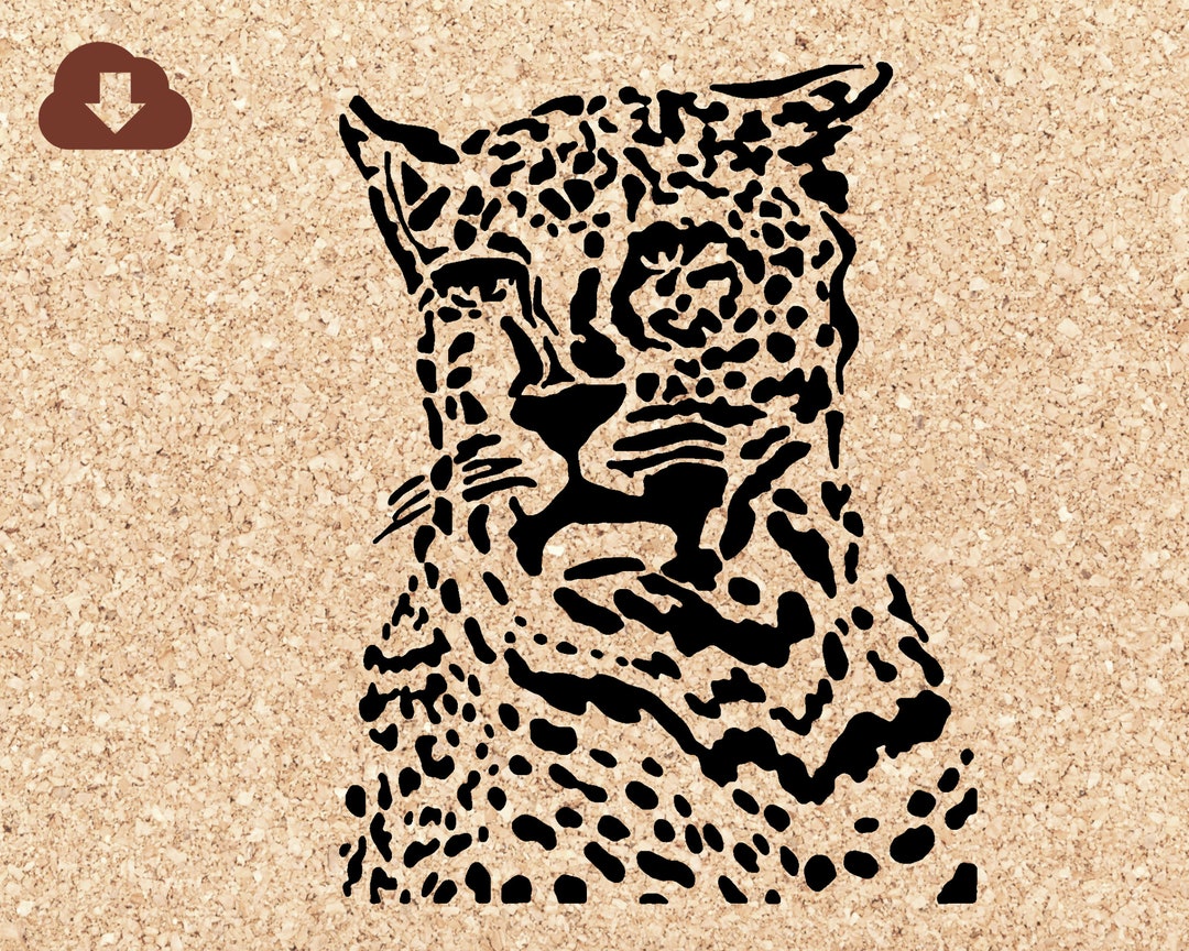 Leopard PNG, JPG, SVG Cut File Image for Art Projects, Wall Decor ...