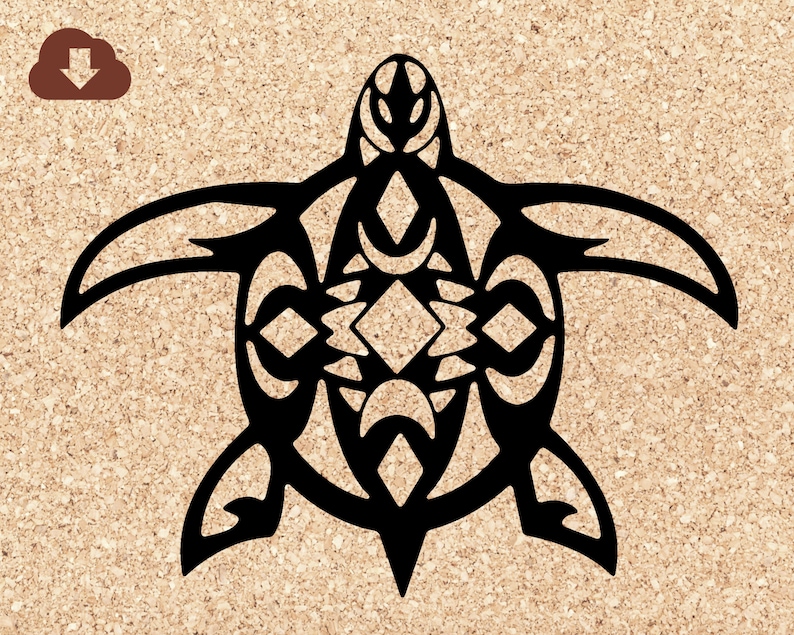 Native American Turtle Symbol SVG Cricut Cutting File - Etsy