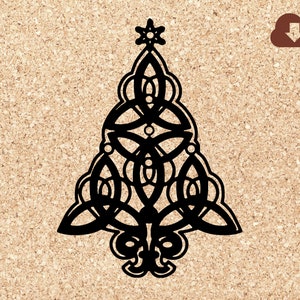 Celtic Knot Christmas Tree SVG PNG JPG Printable Holiday Decor ...