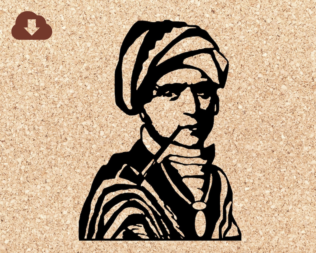 Sequoyah Cherokee Leader Native American Symbol SVG Cut File PNG JPG ...