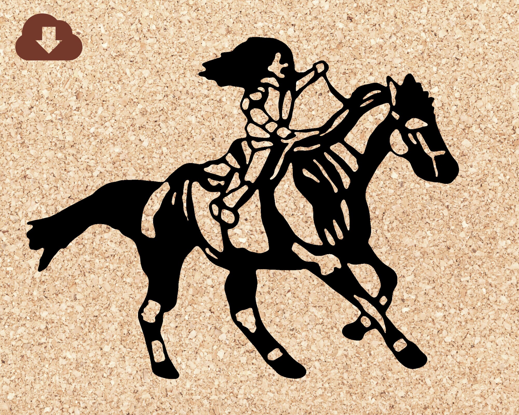 Little Girl Riding Horse SVG Cut File for Cricut Design | Etsy