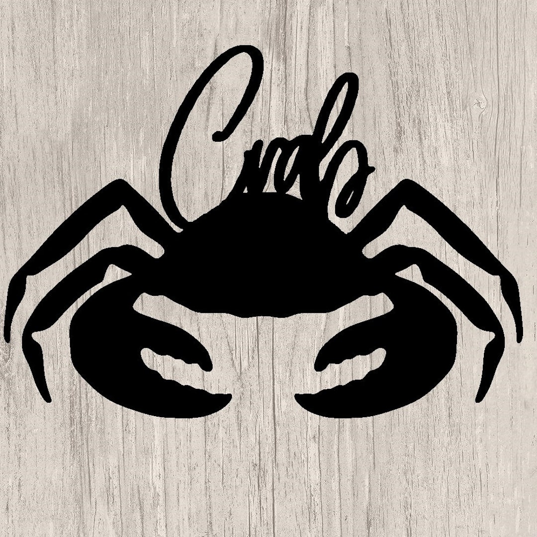 Crab SVG Cut File for Digital Download. Use for Paper, Vinyl, Decals ...