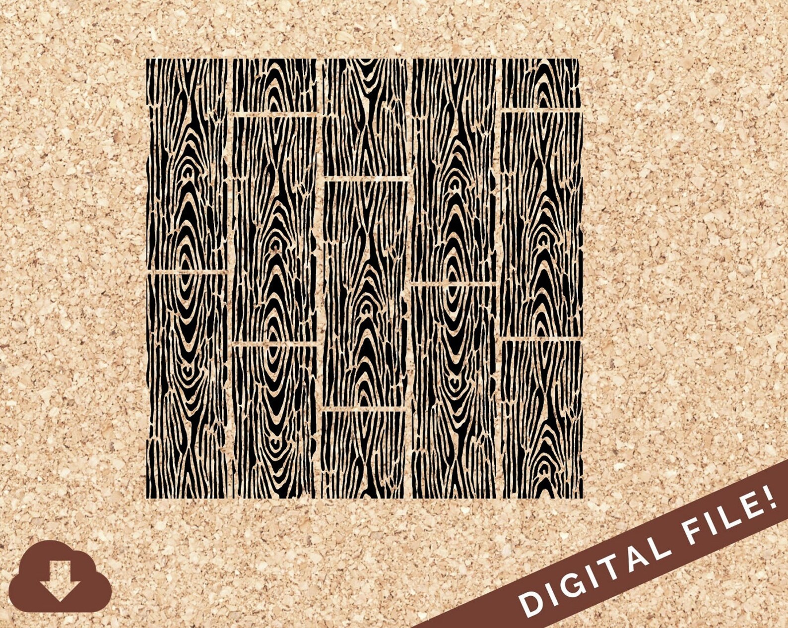 Wood Grain Flooring Stencil SVG File // Digital Download // - Etsy