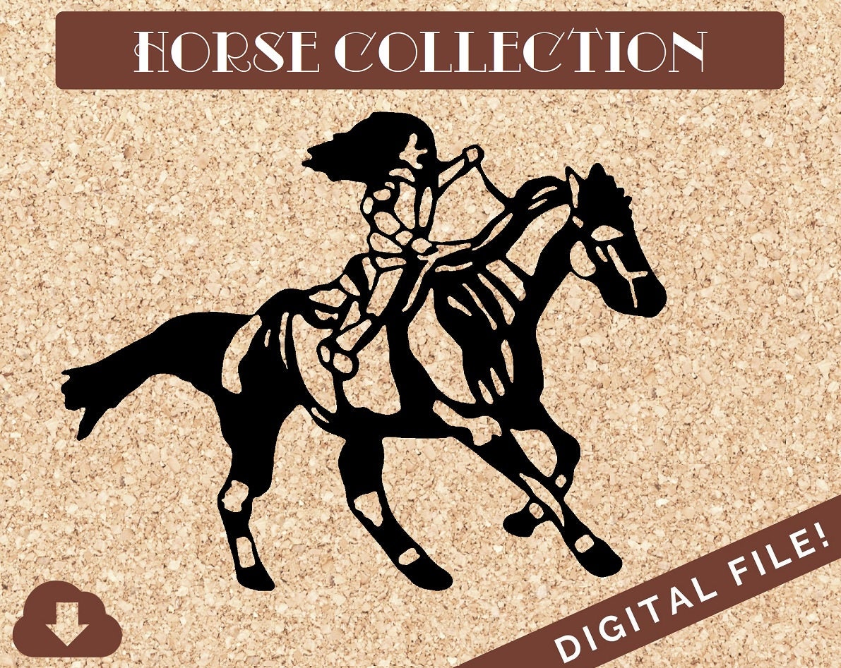 Little Girl Riding Horse SVG Cut File for Cricut Design | Etsy