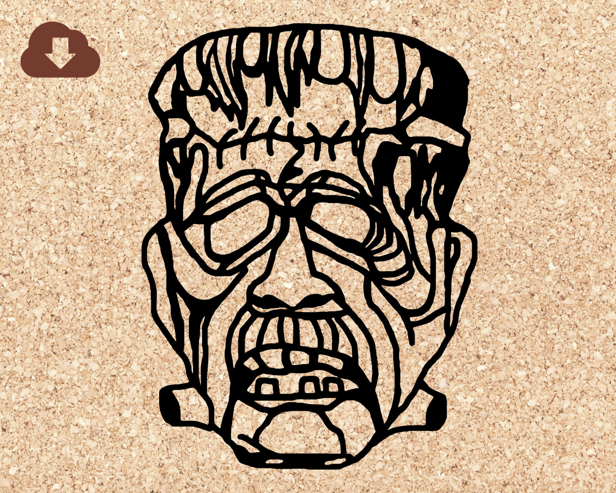 1970s Vintage Frankenstein Mask SVG Cut File PNG Digital | Etsy