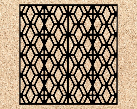 Lattice Panel SVG PNG JPG Printable Templates for Hand or - Etsy