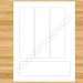 Bookmark Template, Blank 2x7 Bookmarks, Make Your Own Bookmarks, Pdf ...