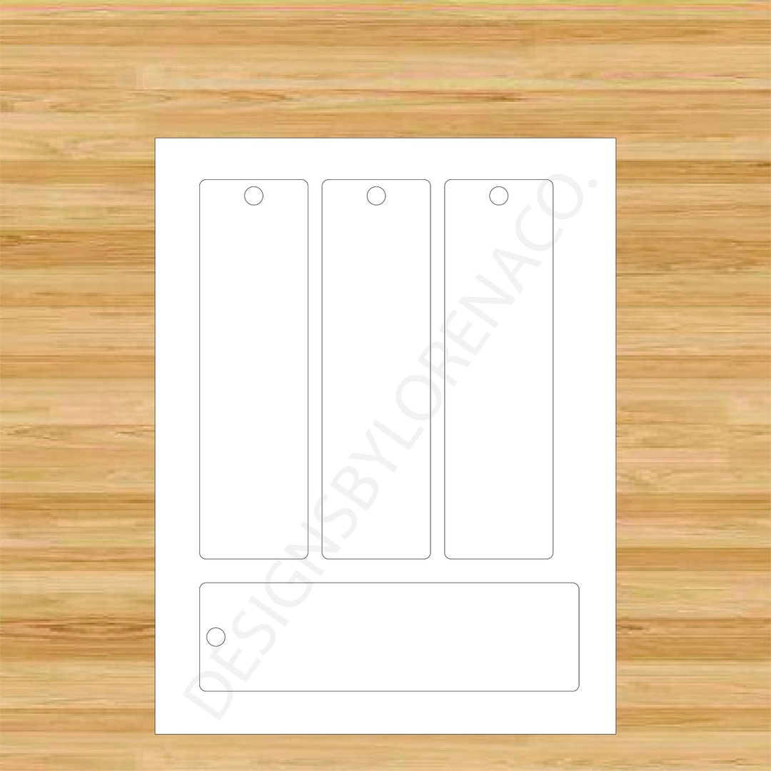Bookmark Template, 2x7 Bookmarks, Make Your Own Bookmarks, Ai, PNG, SVG ...