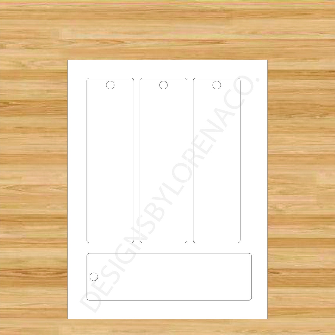 Bookmark Template 2x7 Bookmarks Make Your Own Bookmarks Ai - Etsy