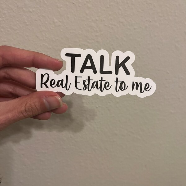 Talk Real Estate to Me Stickers - Etsy