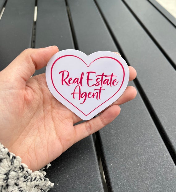 Real Estate Heart Stickers Real Estate Stickers | Zazzle