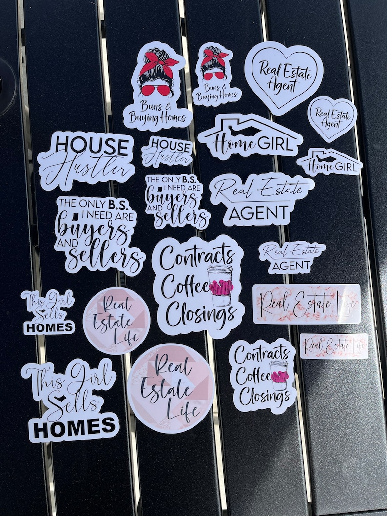20 Real Estate Stickers Realtor Stickers Stickers for - Etsy
