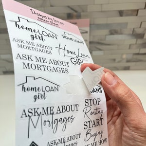 Mortgage Sticker Sheet, Home Loan Girl, Mortgage Lender, Loan Officer ...