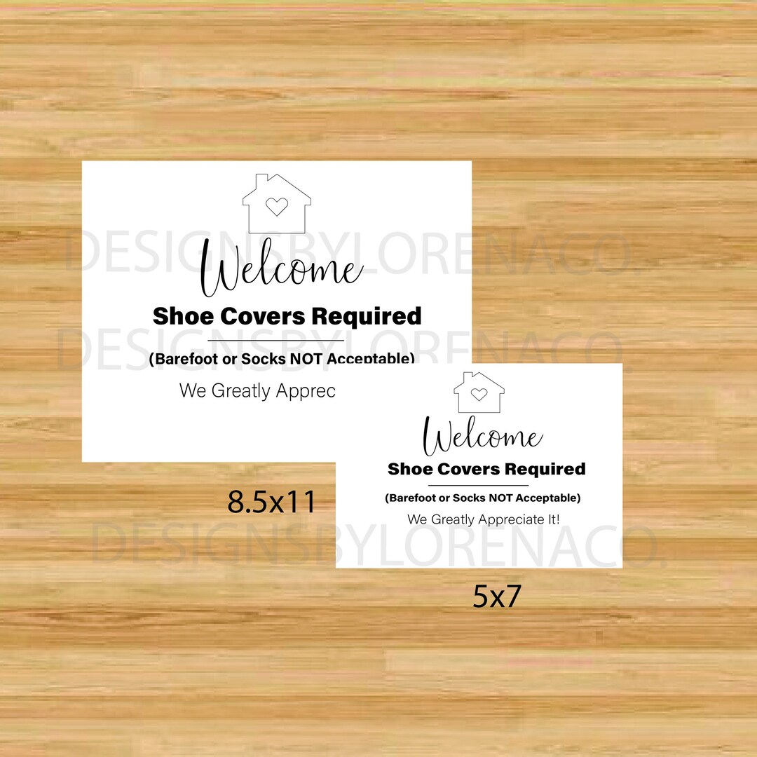 Open House Shoe Covers Sign, Realtor Sign, Open House Sign, Shoe Covers ...