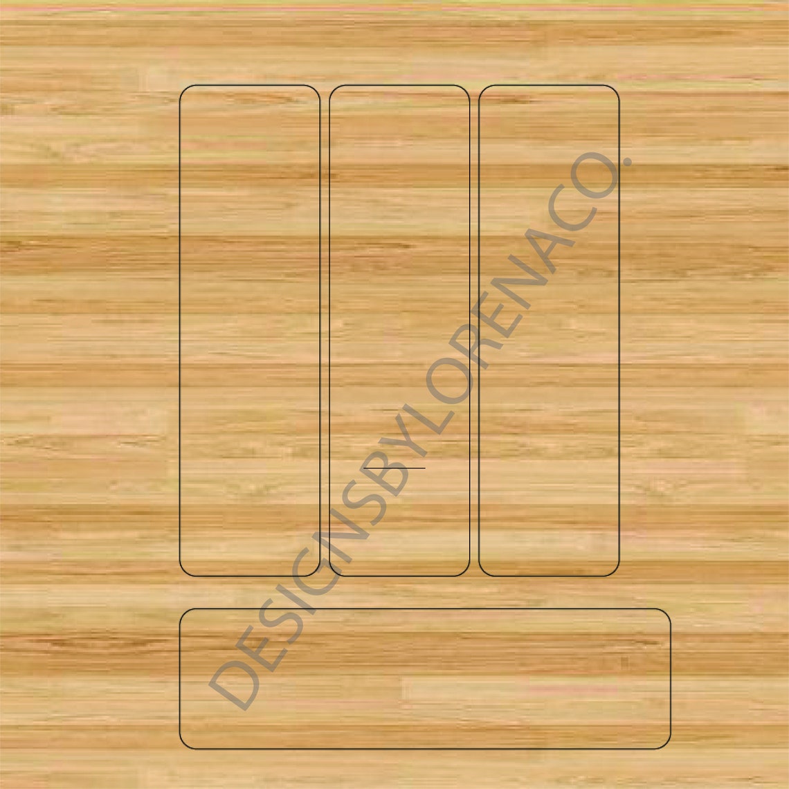 Bookmark Template Blank 2x7 Bookmarks Make Your Own | Etsy