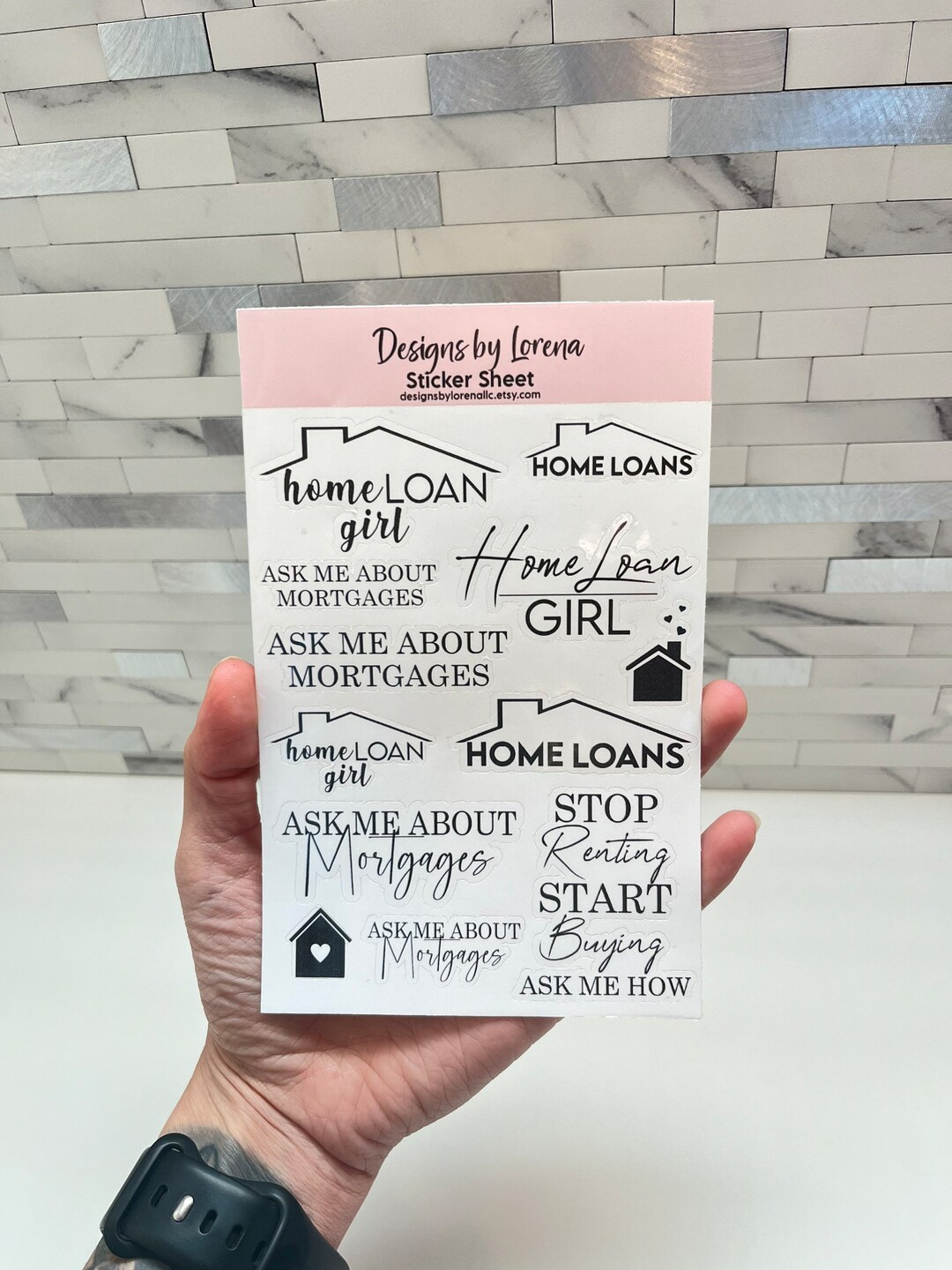 Mortgage Sticker Sheet, Home Loan Girl, Mortgage Lender, Loan Officer ...