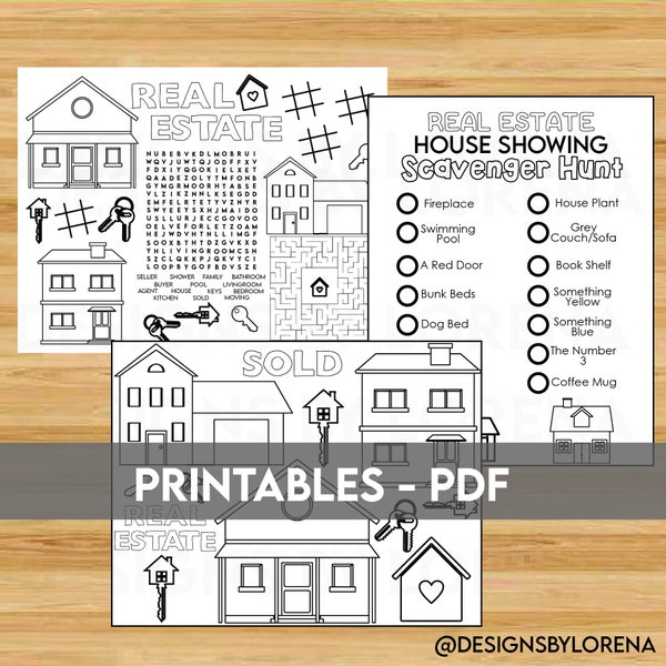 Realtor Coloring Page - Etsy
