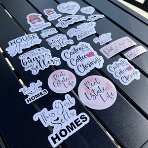 20 Real Estate Stickers, Realtor Stickers, Stickers for Realtors, Buy ...