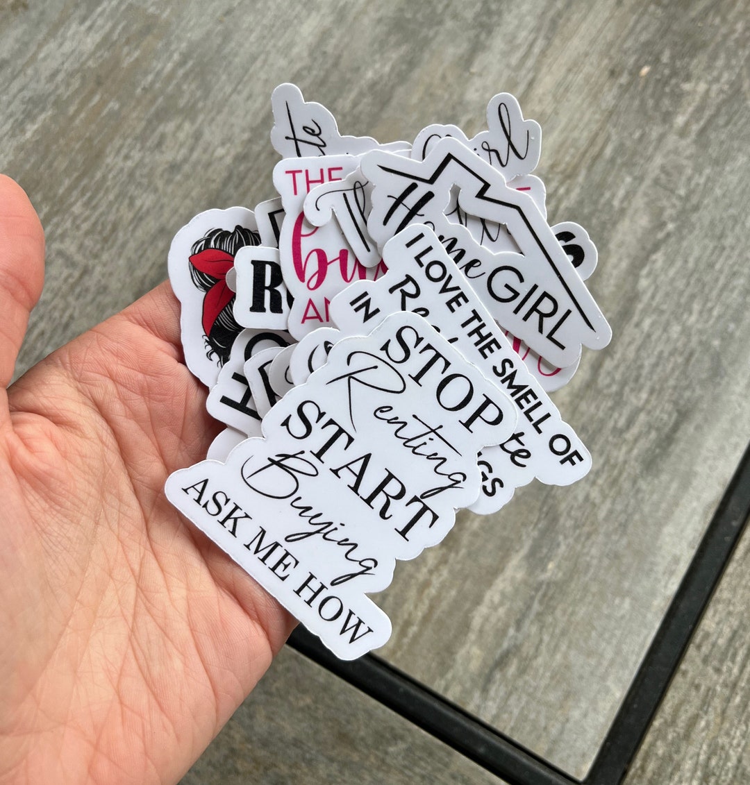 Real Estate Agent Stickers: Realtor Laptop Decals (10-pack) - Etsy