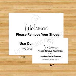 Open House Remove Shoes Sign: Realtor Printable (digital Download) - Etsy