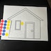 Dot Marker House Coloring Printable, Activity for Open House, for ...