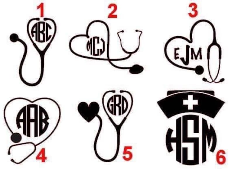 Stethoscope Monogram Scrub Jackets | Etsy