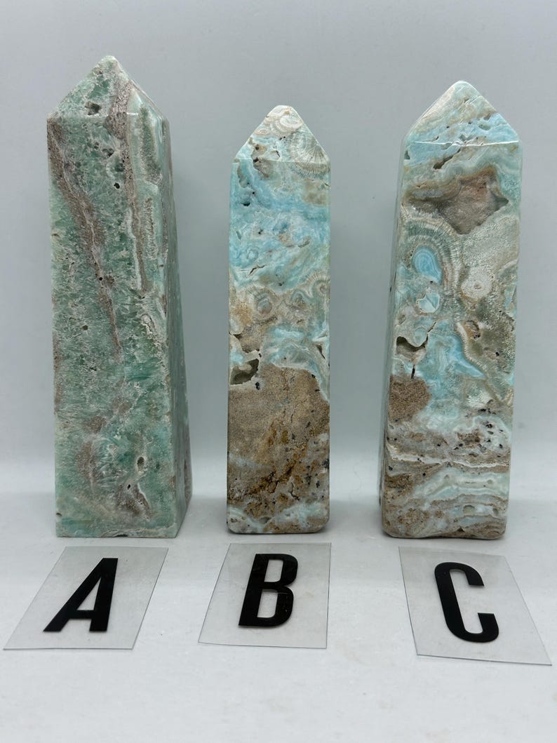 Beautiful Blue/green Aragonite Calcite Towers - Etsy