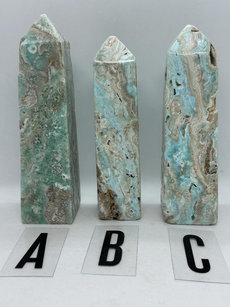 Beautiful Blue/green Aragonite Calcite Towers - Etsy