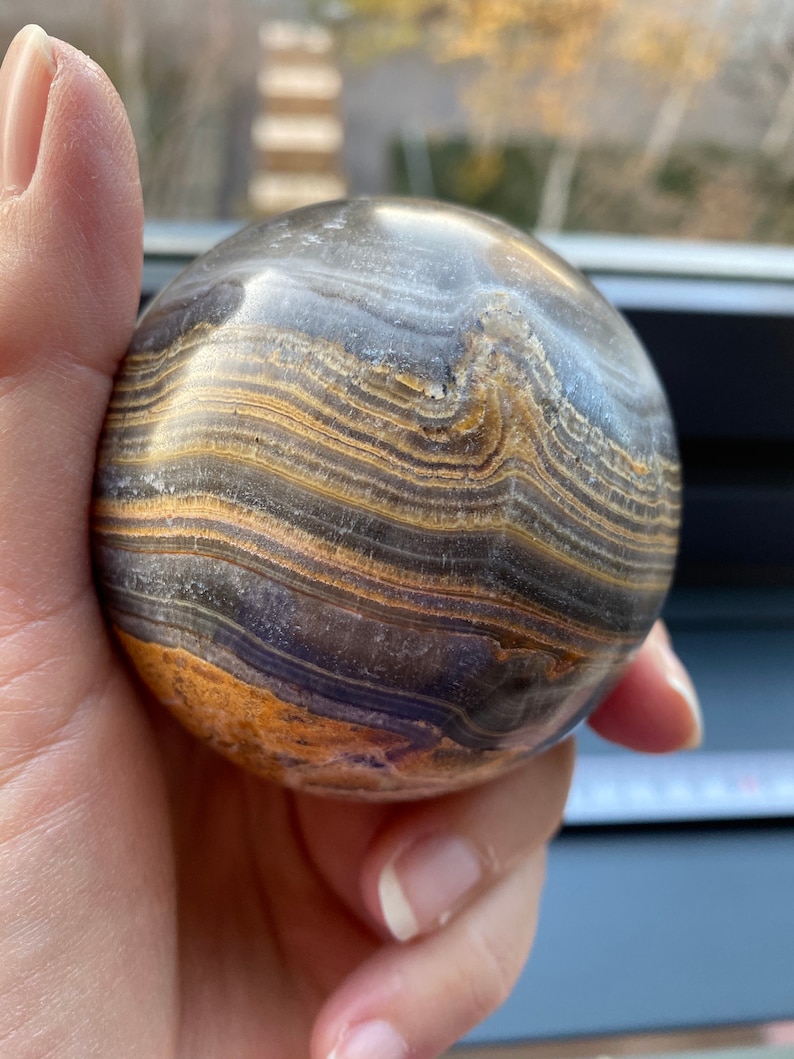 SPHERES Grey Banded Calcite/onyx - Etsy