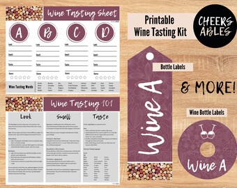 Wine Tasting Party Kit Printable Instant Download Includes ...