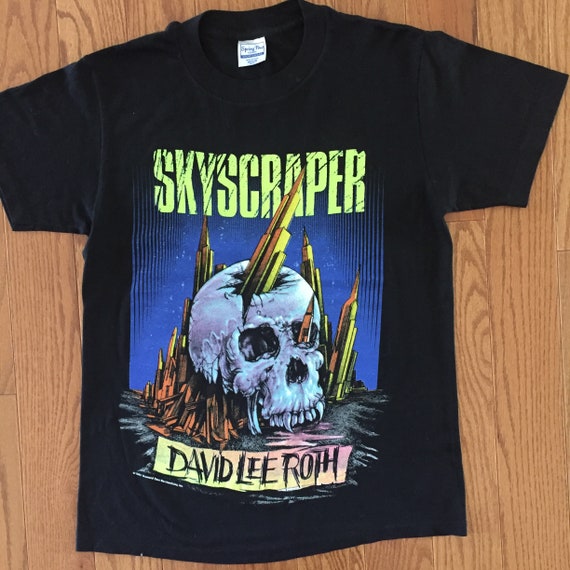 Vtg 1988 David Lee Roth Concert Tour T Shirt Sz Small… - Gem