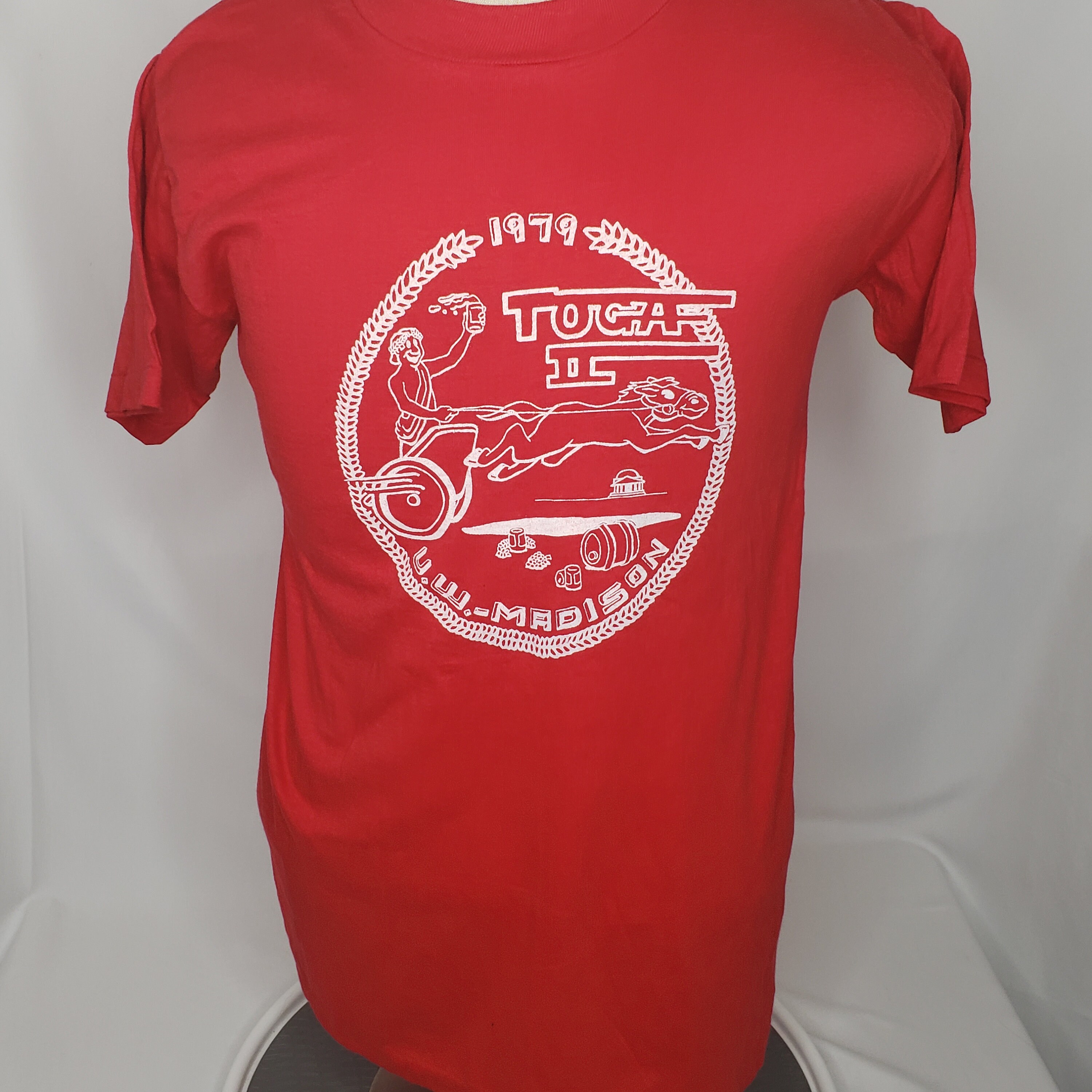 Vtg 70s University of Wisconsin Toga II T Shirt Sz M Madison Pail and ...