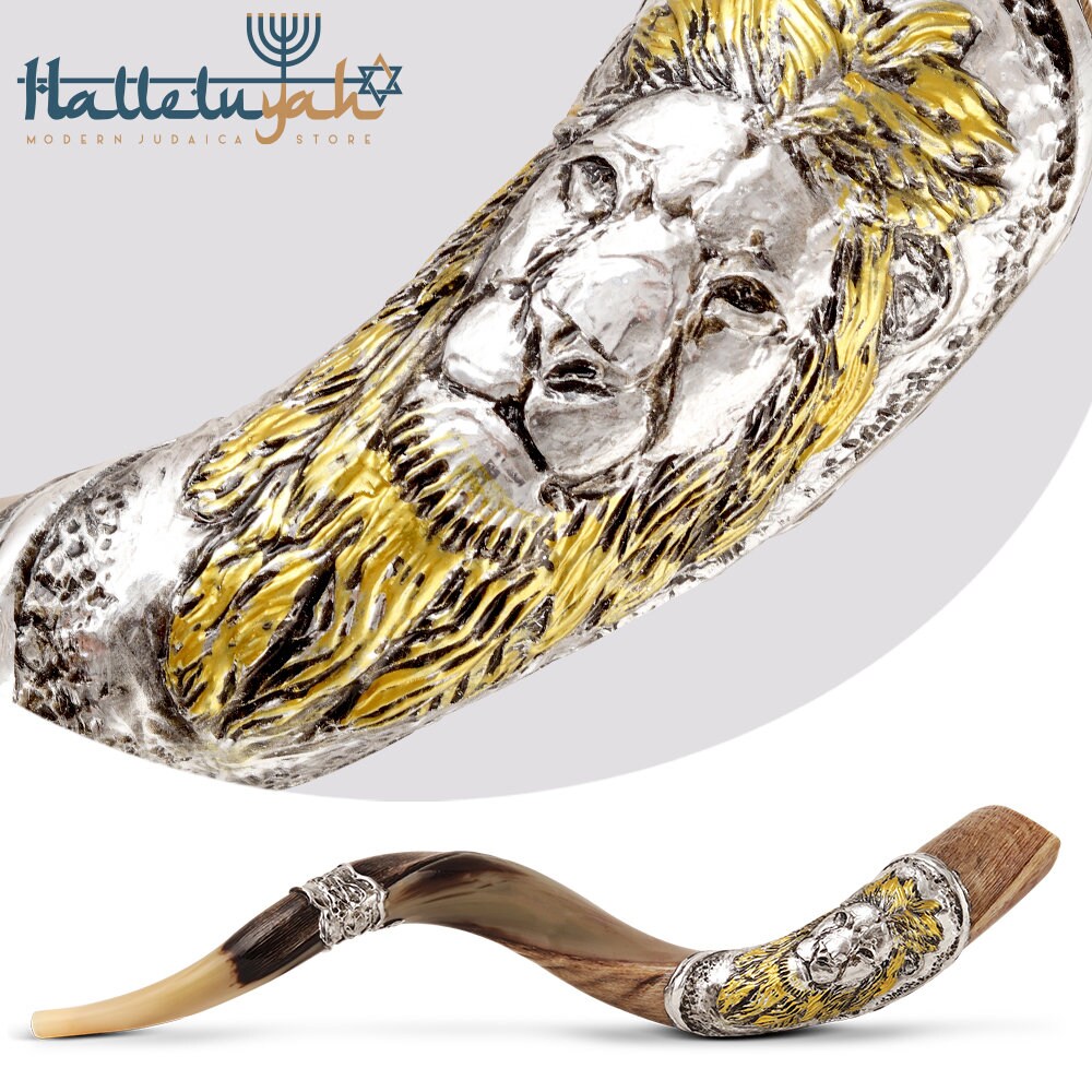 Hand Decorated Kudu Horn Shofar 925 Sterling Silver Plated - Etsy
