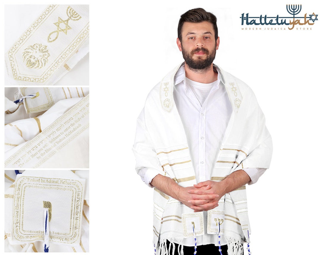 Tallit Prayer Shawl From Israel - Jesus Letters Spelled on 4 Corners ...