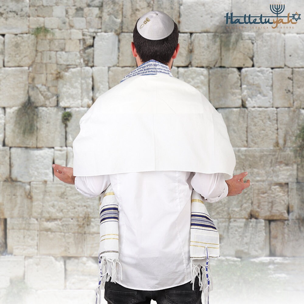 Tallit Prayer Shawl From Israel - Jesus Letters Spelled on 4 Corners ...