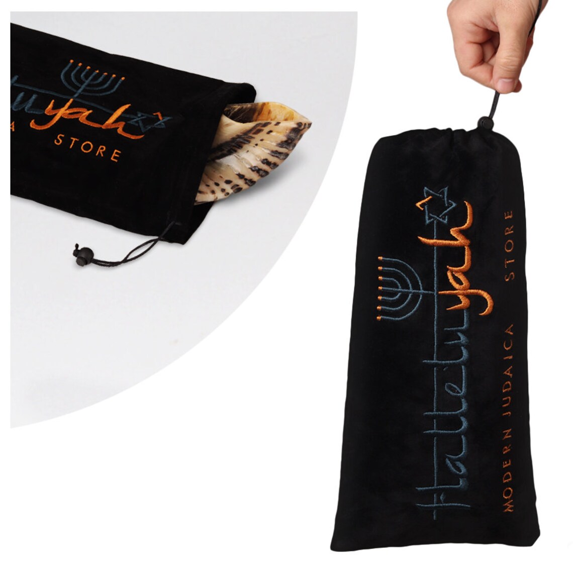 Halleluyah Shofar Carrying Velvet Bag for Yemenite Kudu - Etsy