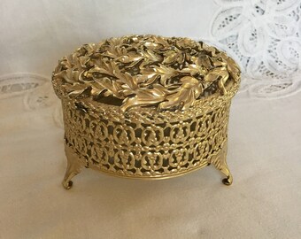 Vintage Powder Box | Etsy