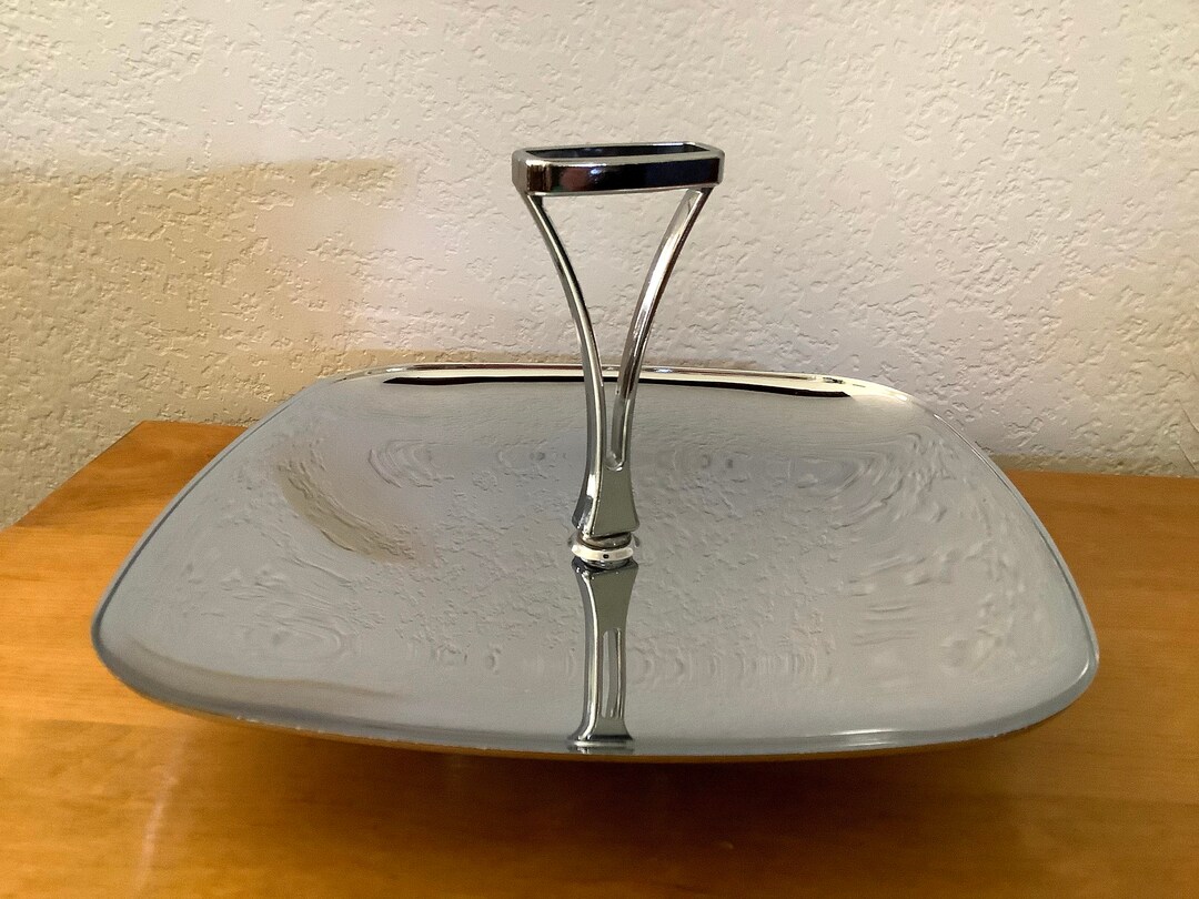 Milbern Creations Chrome 10" Service Tray With Handle, Vintage Milbern ...